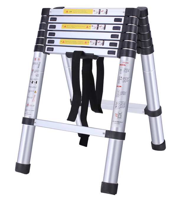 China A-frame aluminum telescopic ladder manufacturers, A-frame ...